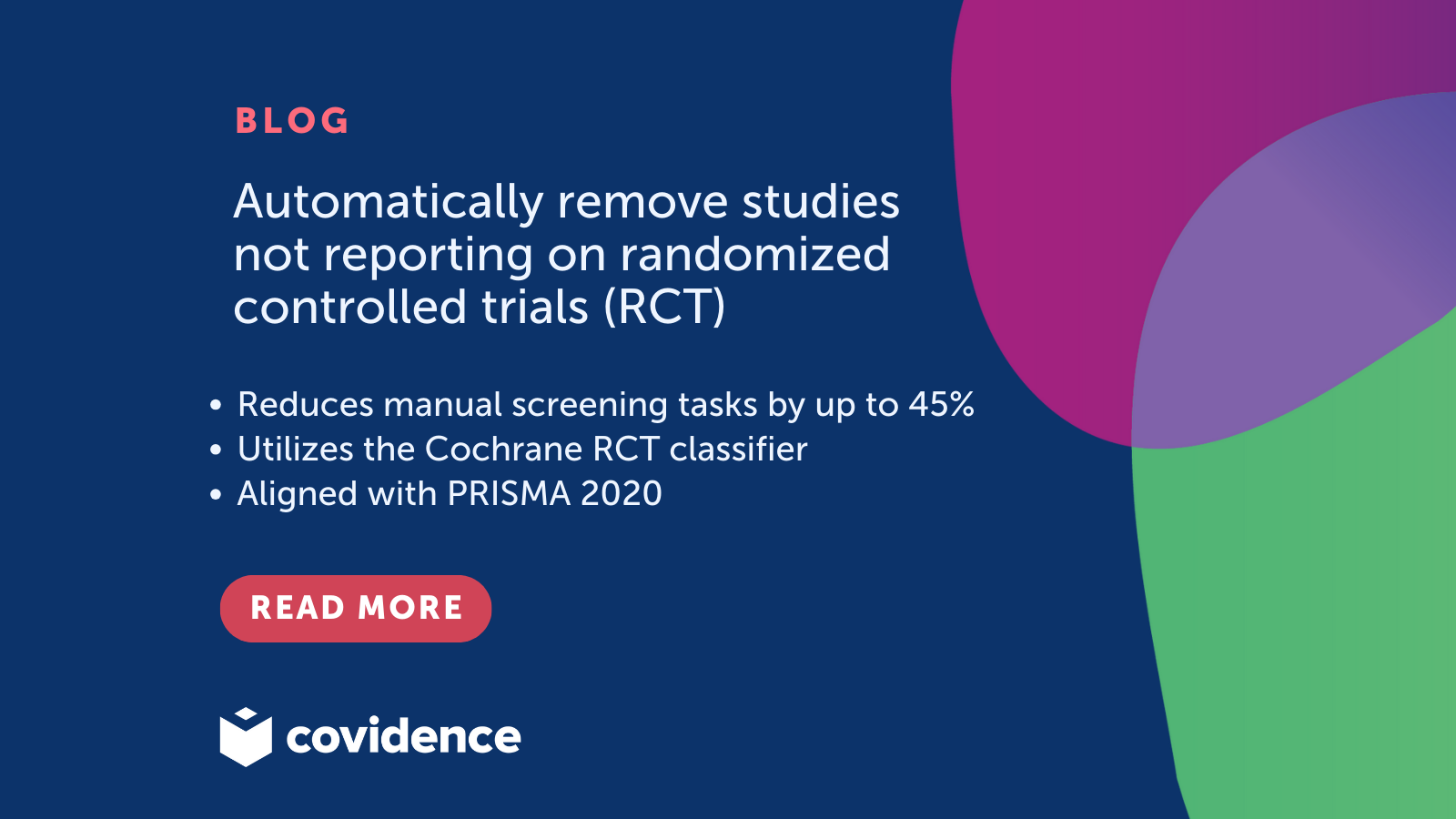 Automatically remove studies reporting as non-RCT