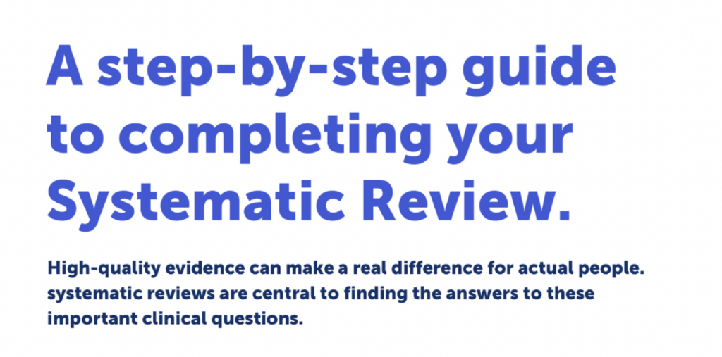 A step-by-step guide to completing your Systematic Review - Covidence