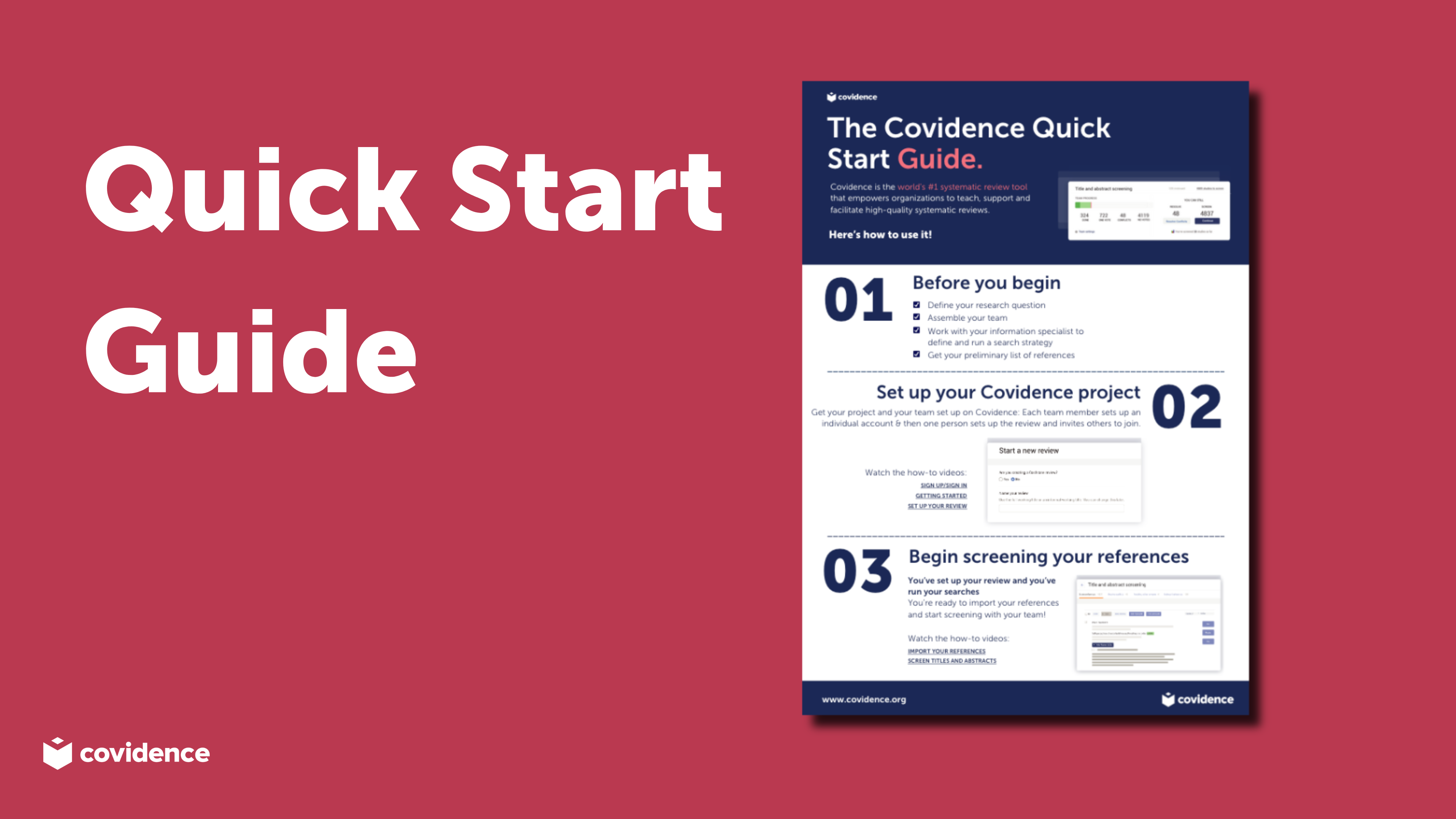 The Covidence Quick Start Guide - Covidence