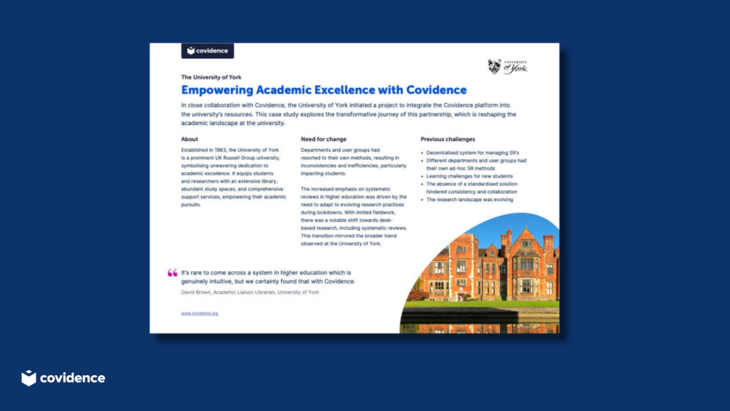 University of York - Covidence