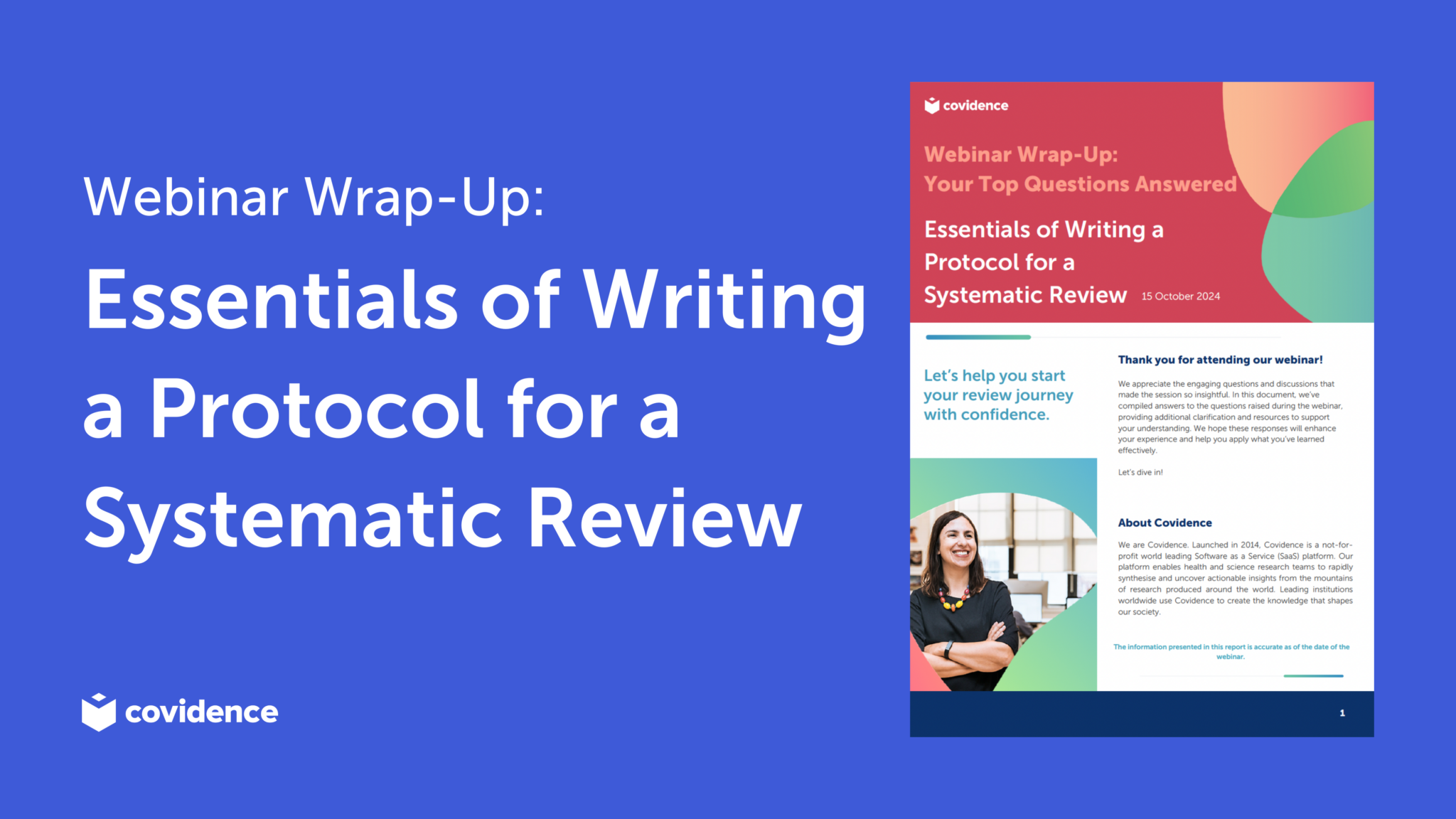 Webinar Wrap-Up: Essentials of Writing a Protocol for a Systematic ...